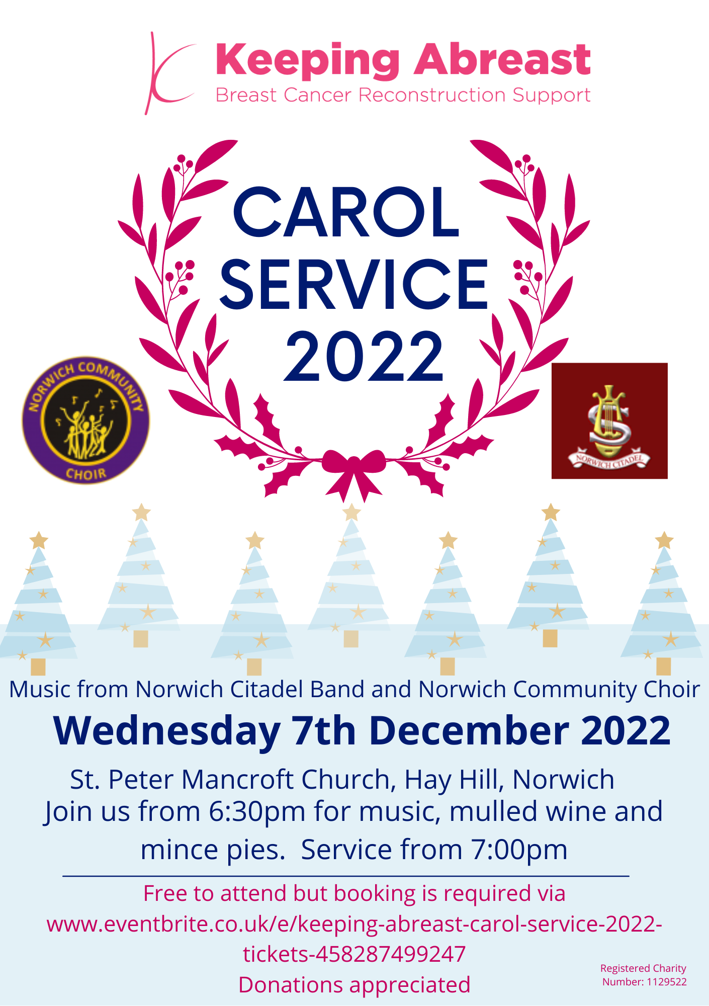 Keeping Abreast Carol Service Wednesday 7th December, 2022 - Keeping ...