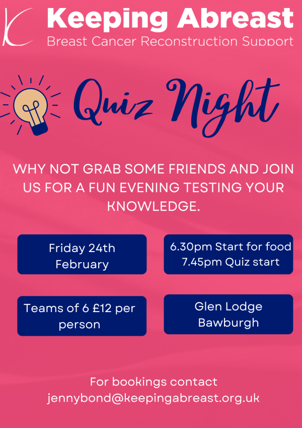 The Keeping Abreast Quiz night is back for 2023! - Keeping Abreast
